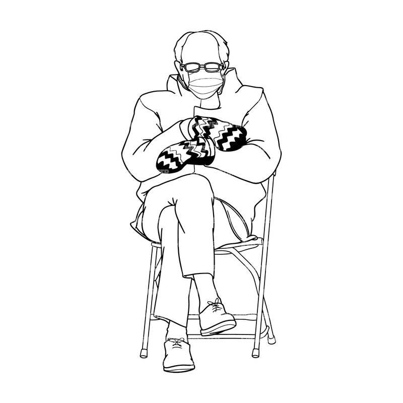 Bernie Sanders Svg - Etsy