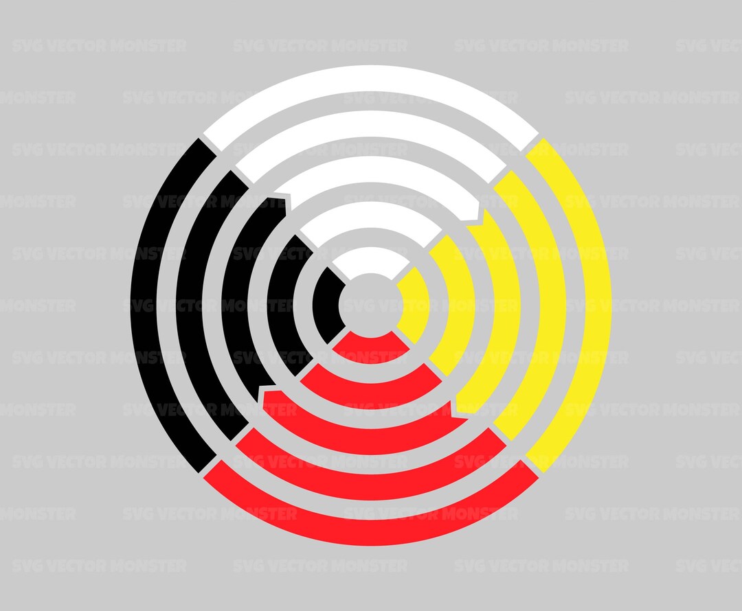 Indigenous Medicine Wheel Svg, Wheel of Life, Native America. Vector ...