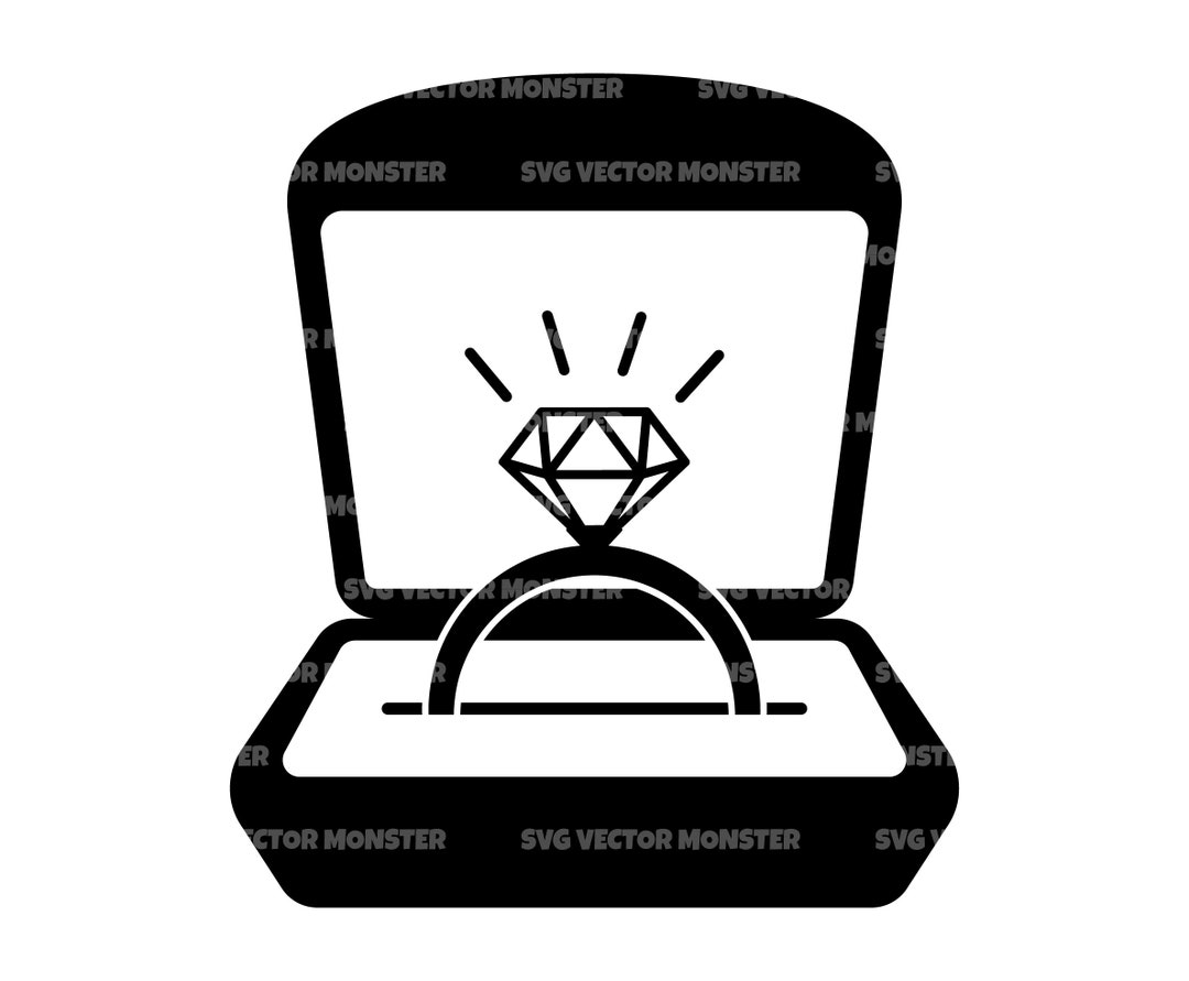 Wedding Ring In Box Clipart