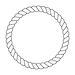 Rope Circle Frame Svg Rope Border Svg Nautical Monogram. | Etsy