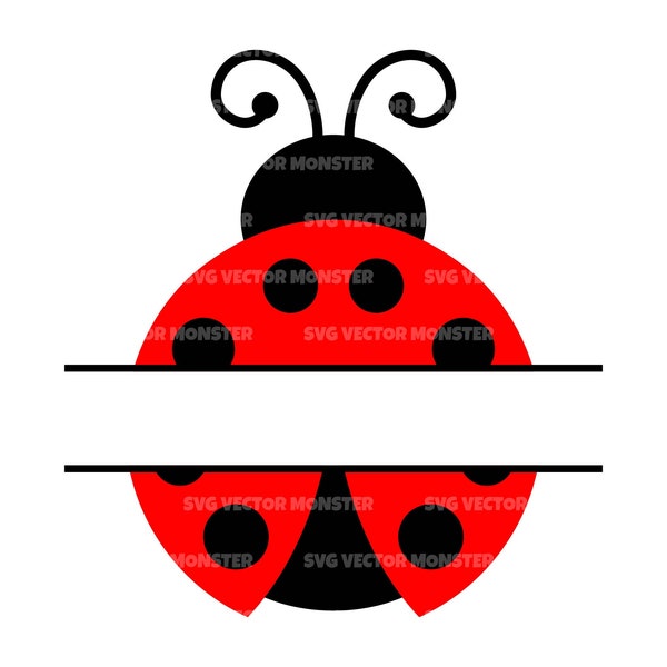 Ladybug Monogram - Etsy