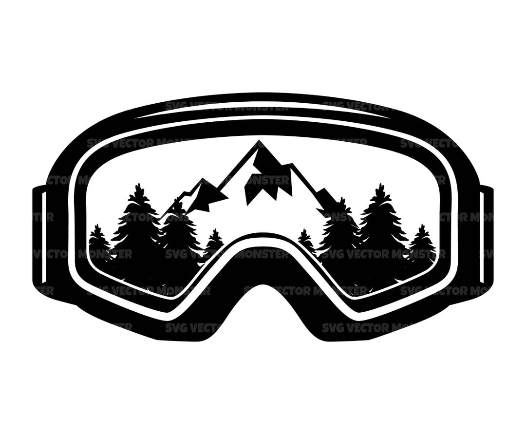 Ski Goggles Svg, Mountain Skiing Svg, Ski Shirt Svg, Snowboarding Svg ...