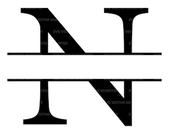 Monogram Letter N - Etsy