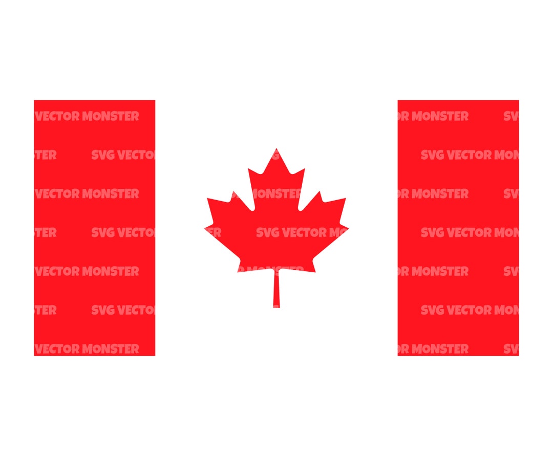 Canada Flag Svg. Vector Cut File for Cricut, Silhouette, Pdf Png Eps ...