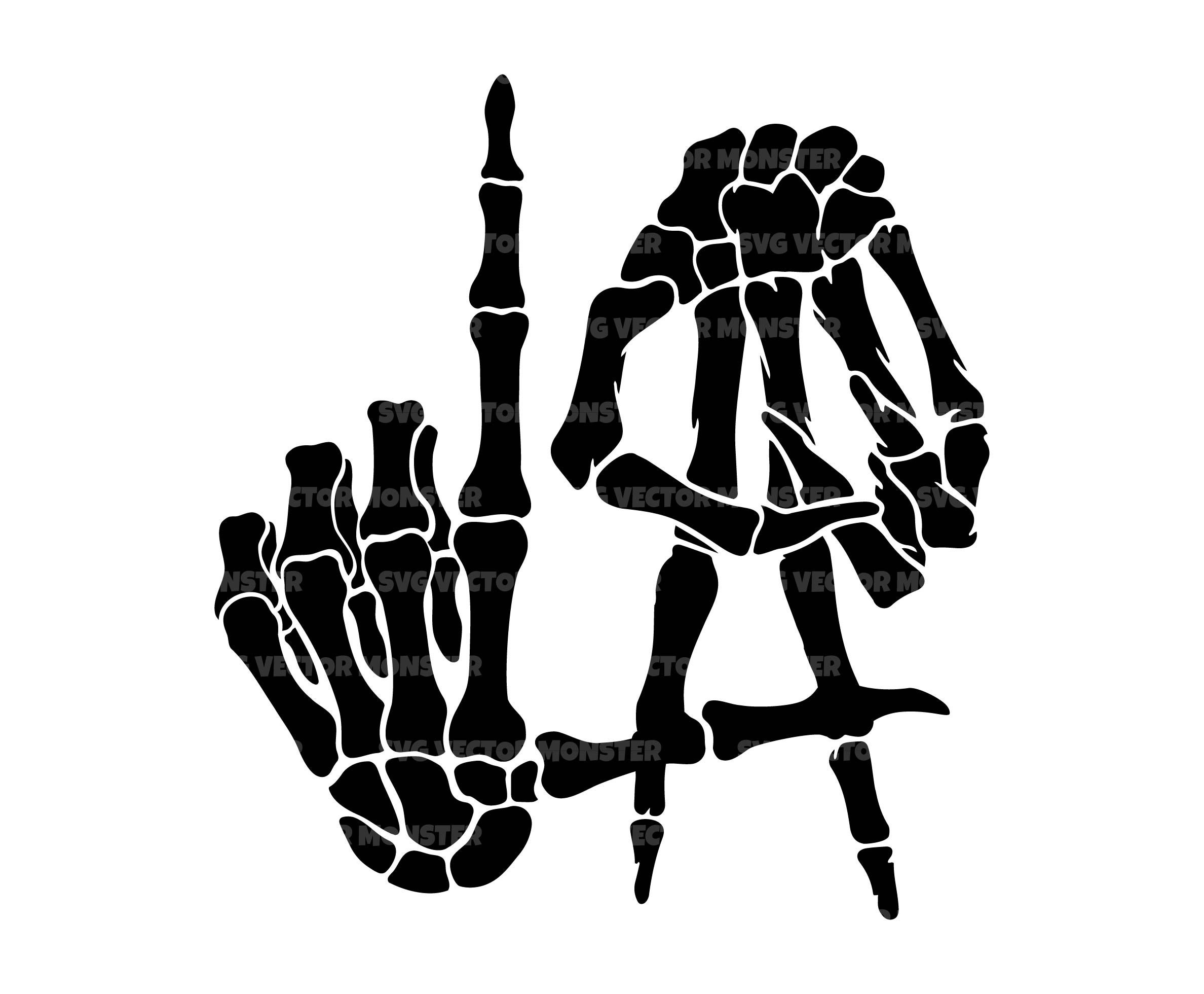 LA Fingers Svg, La Skeleton Hand Svg, Los Angeles Hand Sign, LA Hand ...