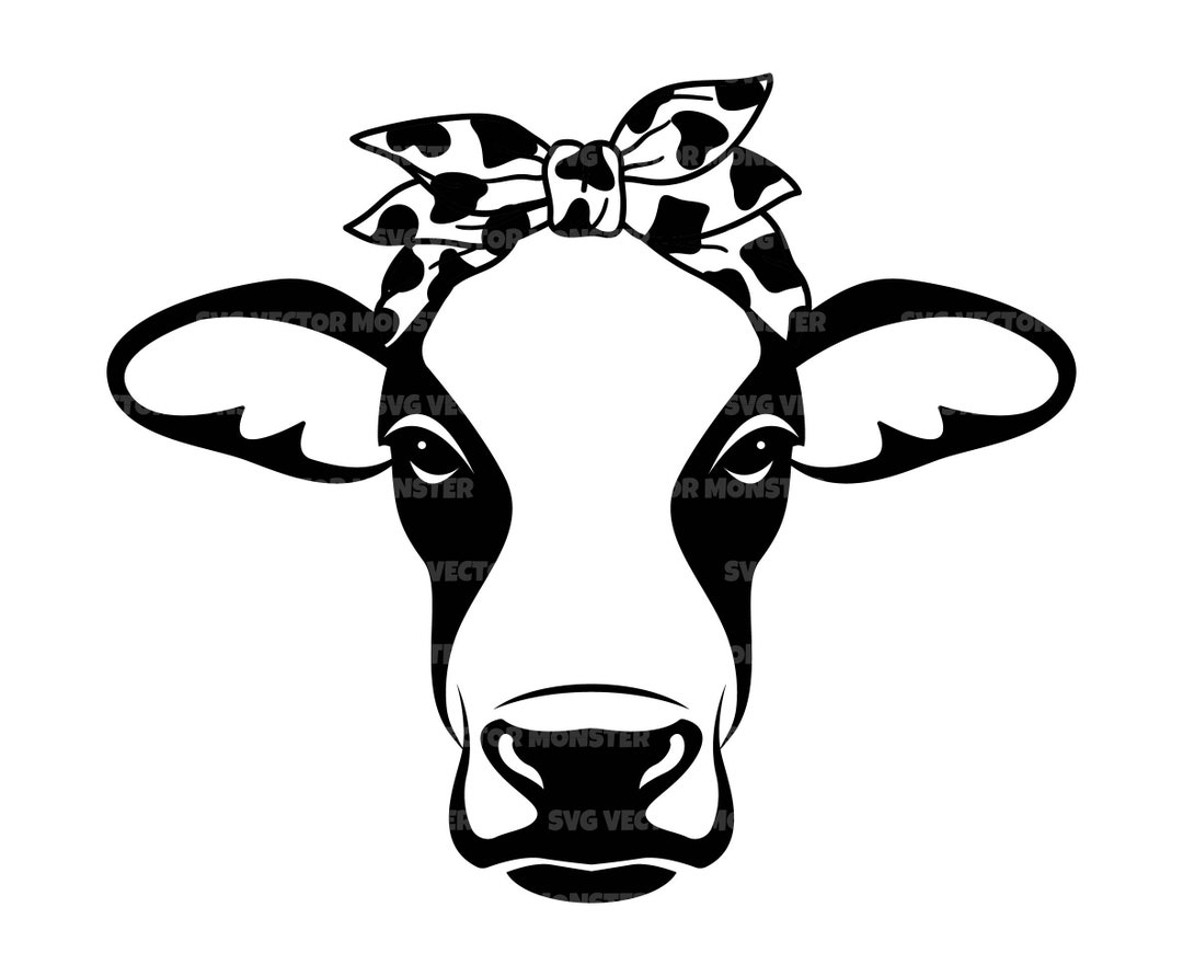 Cow Bandana Svg, Cow Spots Print Svg, Farmhouse Sign, Ranch Life ...