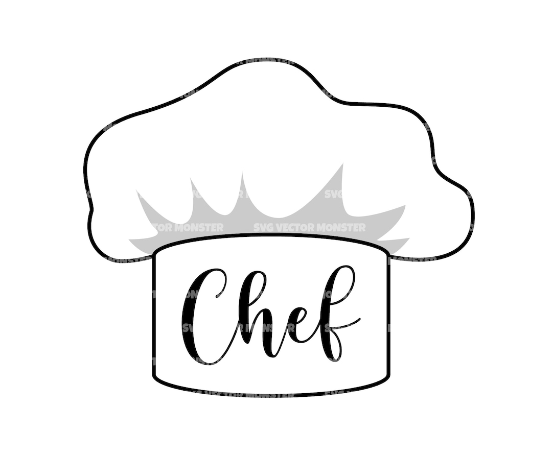 Chef Hat Svg, Cook Svg. Vector Cut File for Cricut, Silhouette, Pdf Png ...