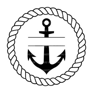 Rope Anchor Border Svg - Etsy