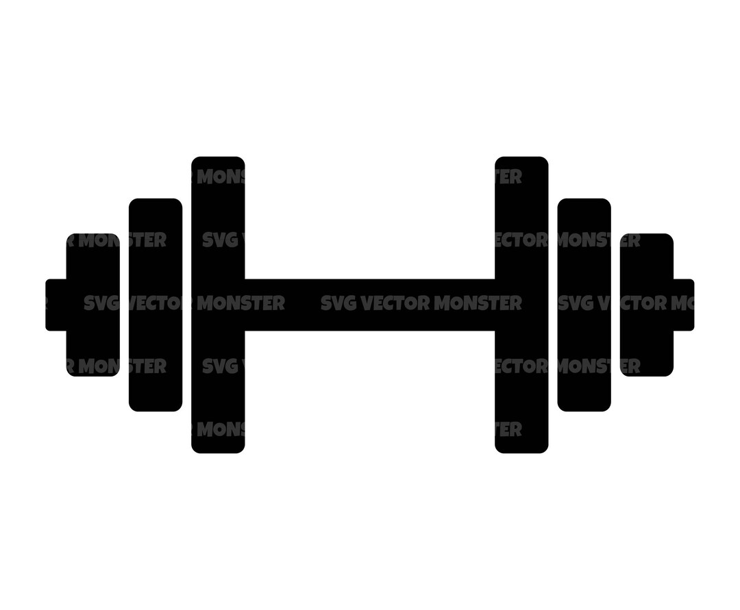 Dumbbell Svg, Barbell Svg, Weight Svg, Bodybuilding Svg. Vector Cut ...