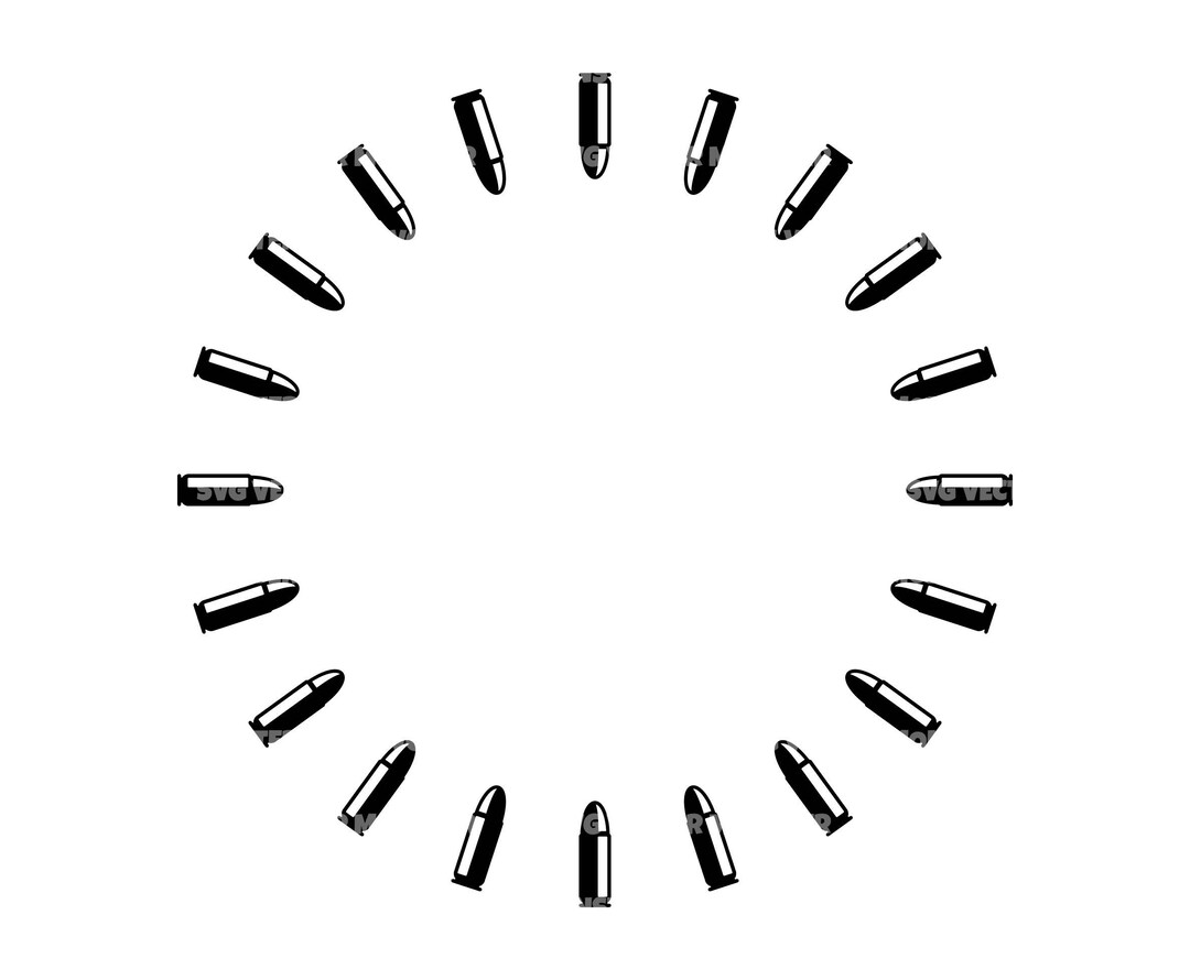 Bullet Frame Svg, Bullet Monogram Svg, Bullet Border Svg, Bullet ...
