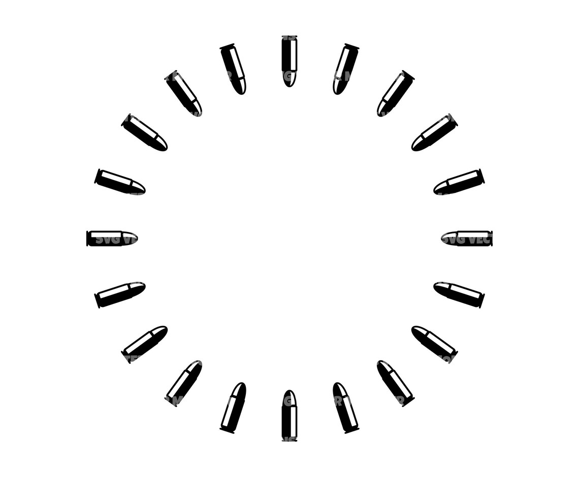 Bullet Frame Svg, Bullet Monogram Svg, Bullet Border Svg, Bullet ...