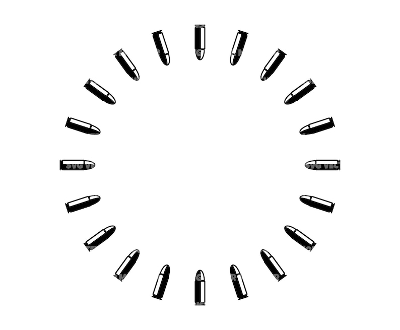 Bullet Frame Svg, Bullet Monogram Svg, Bullet Border Svg, Bullet ...