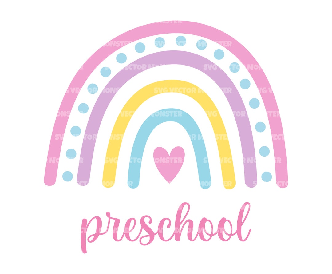 Preescolar Svg Boho Rainbow Svg Kindergarten Svg Teacher - Etsy España