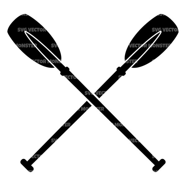 Cross Paddles Svg - Etsy