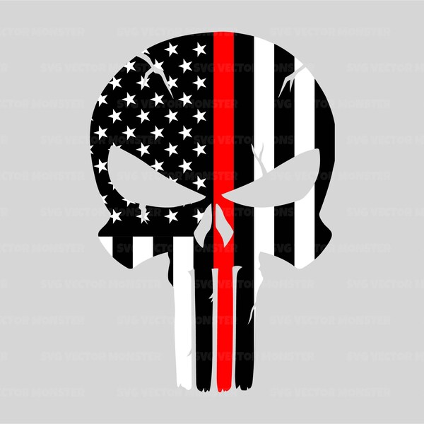 Skull Back the Red Png - Etsy