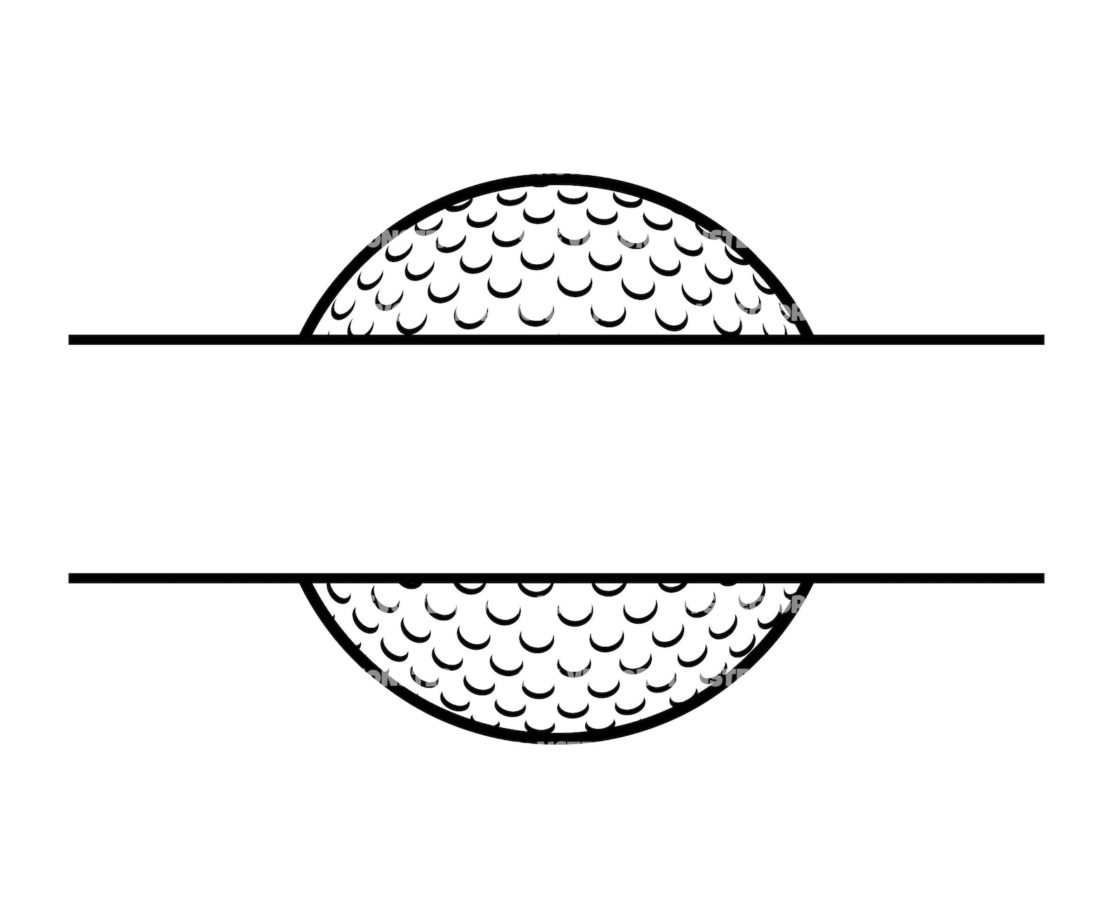 Golf Split Monogram Svg, Split Name Frame, Golf Ball, Golfer, Golfing ...
