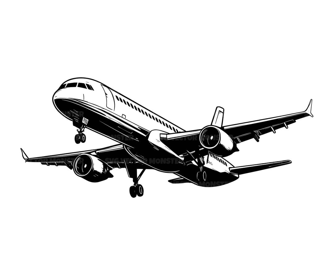 Airplane Svg, Airplane Png, Aircraft Svg, Plane Svg. Vector Cut File ...