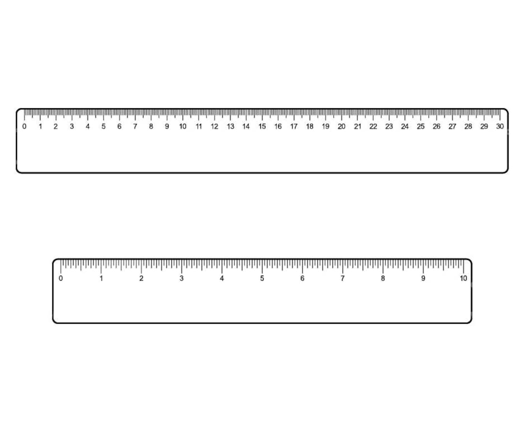 Inch and Centimeter Rulers Svg. Vector Cut File for Cricut, Silhouette ...