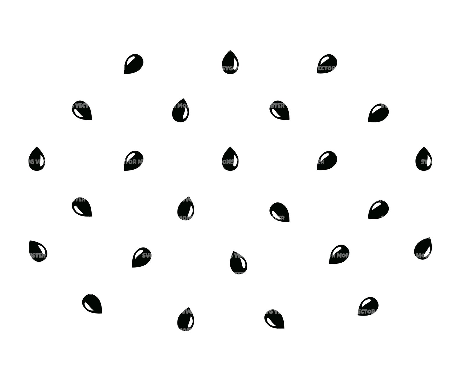 Watermelon Seeds Svg. Vector Cut File for Cricut Silhouette - Etsy Israel