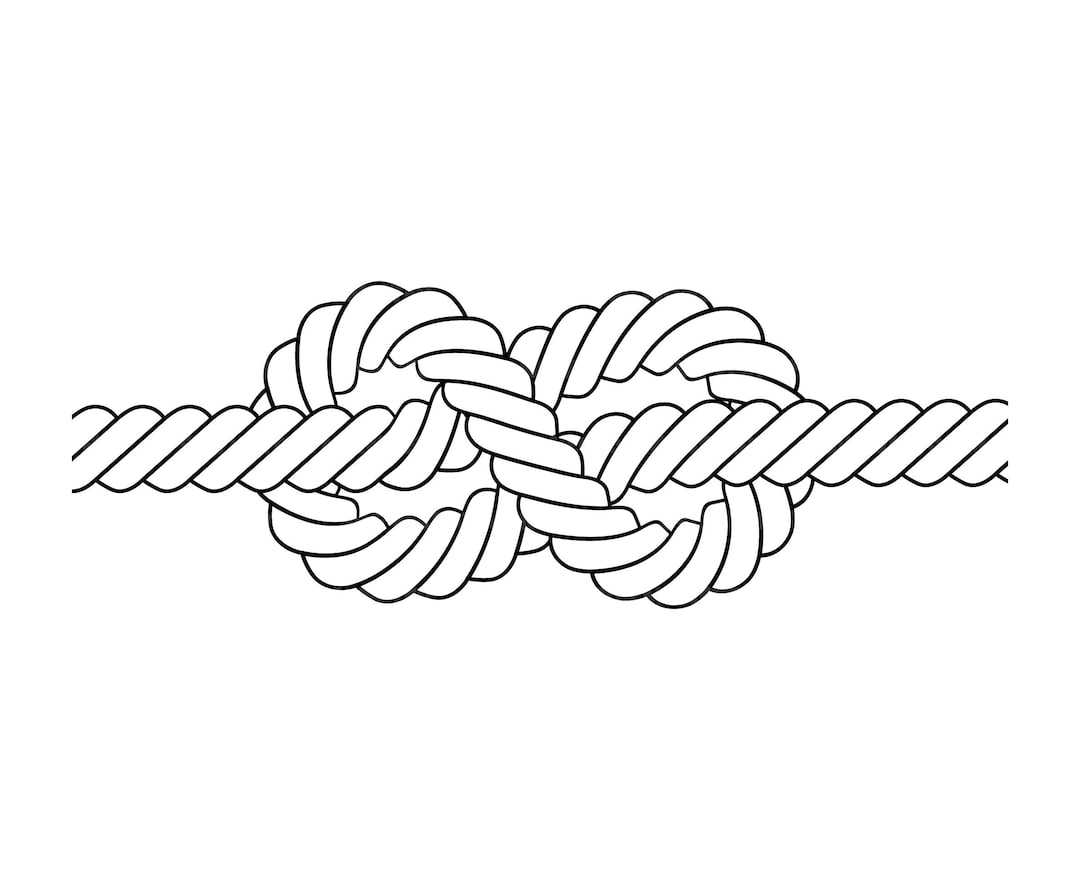Rope Svg, Rope Png, Figure 8 Knot, Nautical Knot. Vector Cut File ...
