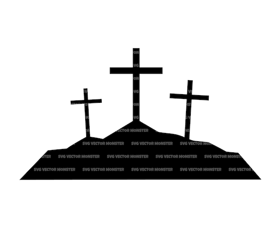 Calvary Crosses Svg Three Christian Crosses Svg. Vector Cut - Etsy