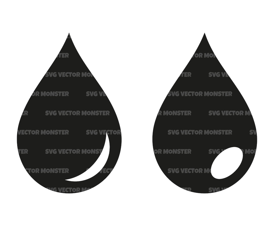 Drop Svg, Water Drop Svg, Raindrop Svg, Water Svg. Vector Cut File for ...