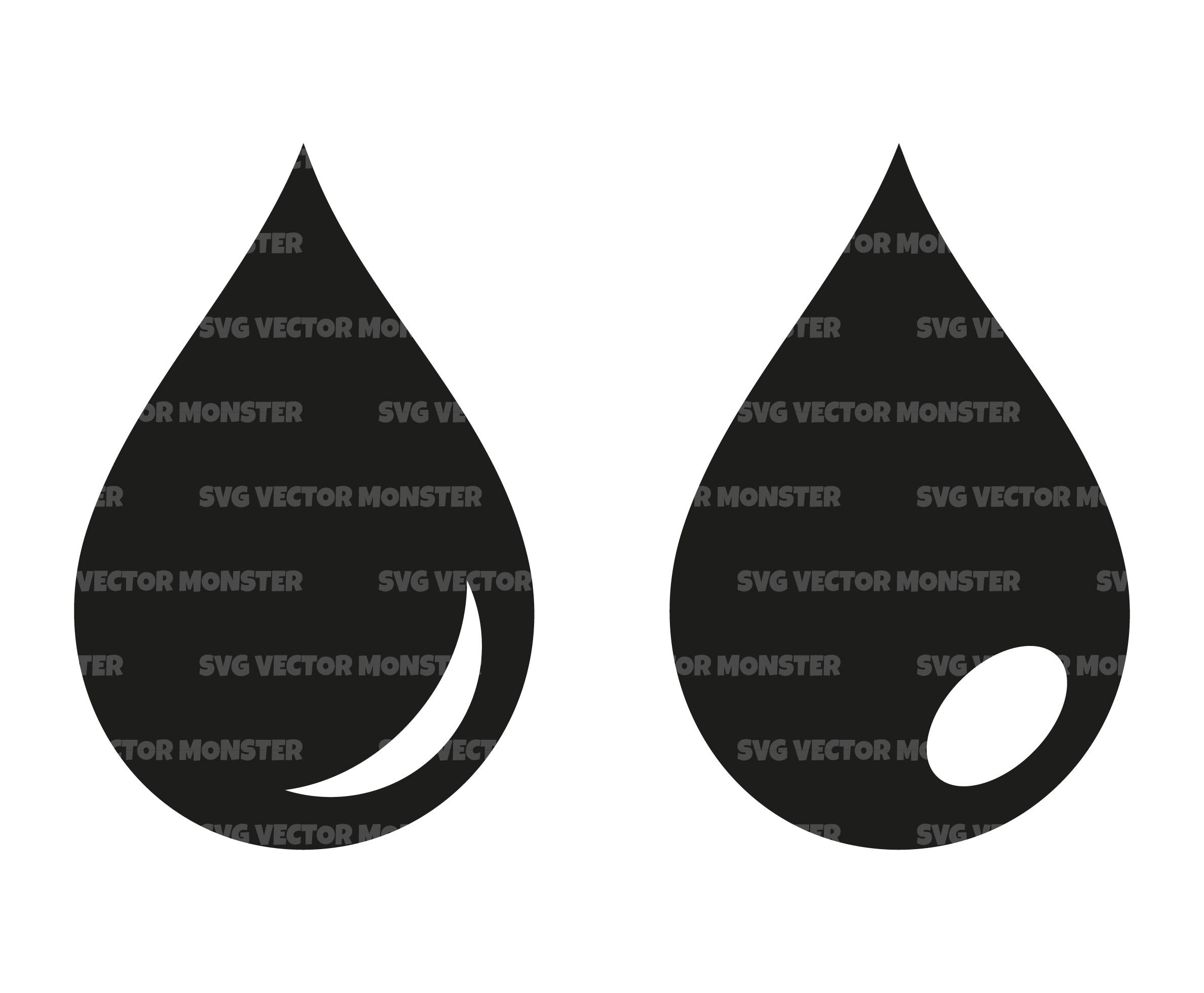 Drop Svg, Water Drop Svg, Raindrop Svg, Water Svg. Vector Cut File for ...