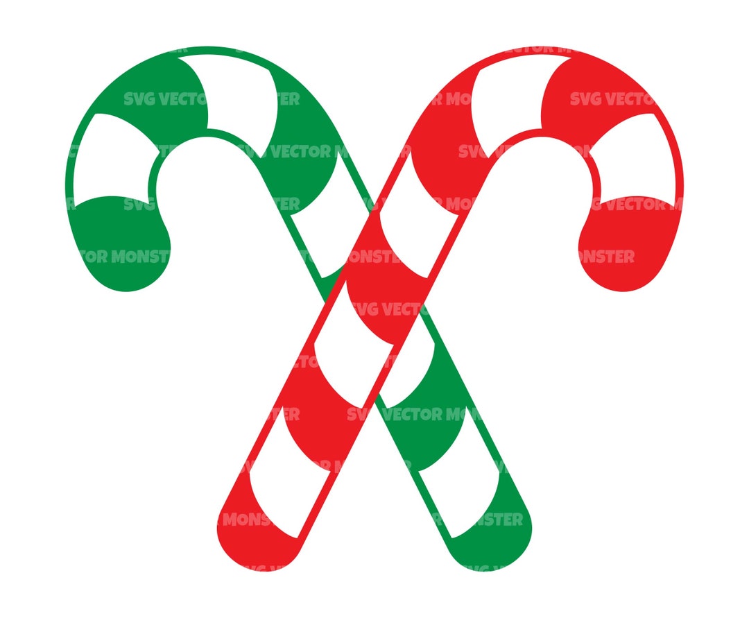 Crossed Candy Canes Clipart at Douglas Hammond blog