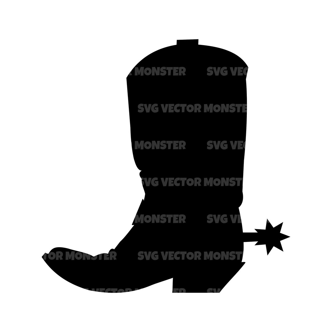 Cowboy Boots Svg. Vector Cut File for Cricut, Silhouette, Pdf Png Eps ...