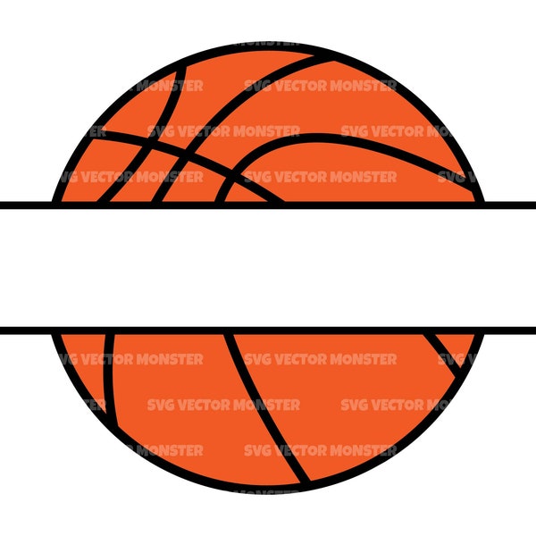 Split Basketball Svg - Etsy