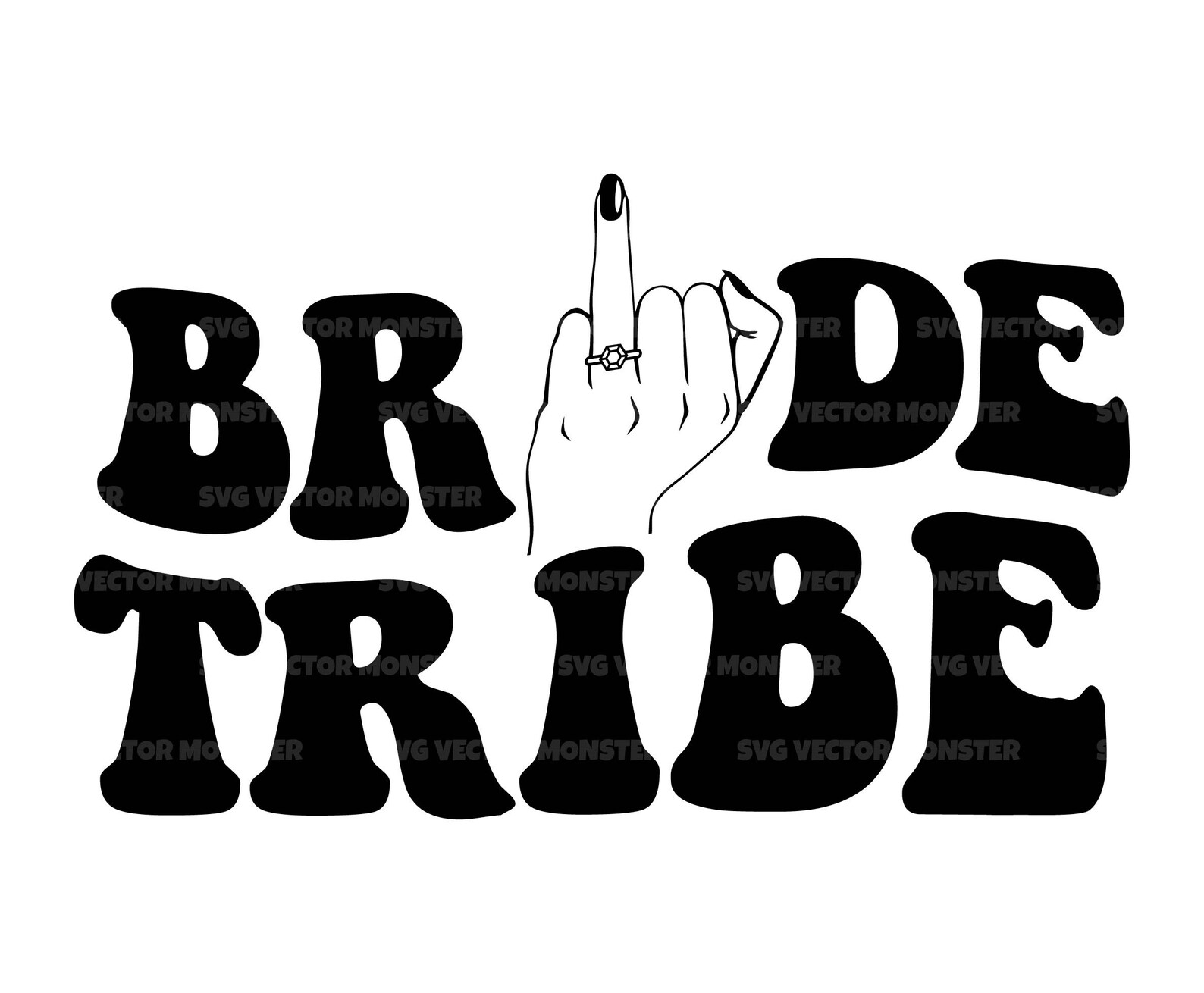 Bride Tribe Svg Wedding Ring Finger Svg Boho Bride T-shirt - Etsy