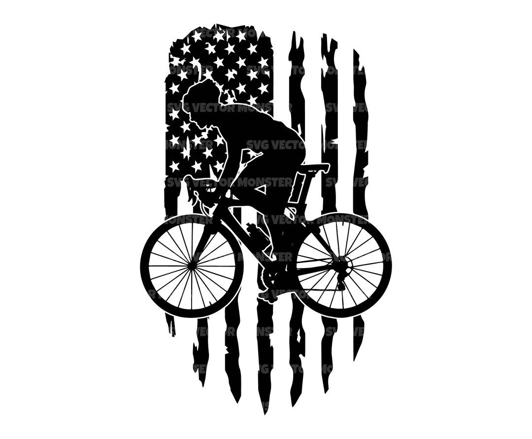 US Road Cycler Svg, American Flag Svg, Racing Bicycle, Race Cycler ...