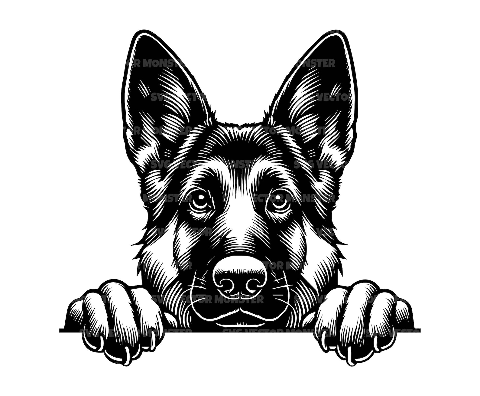German Shepherd Svg, German Shepherd Png, Dog Breed Svg, Vector Cut ...