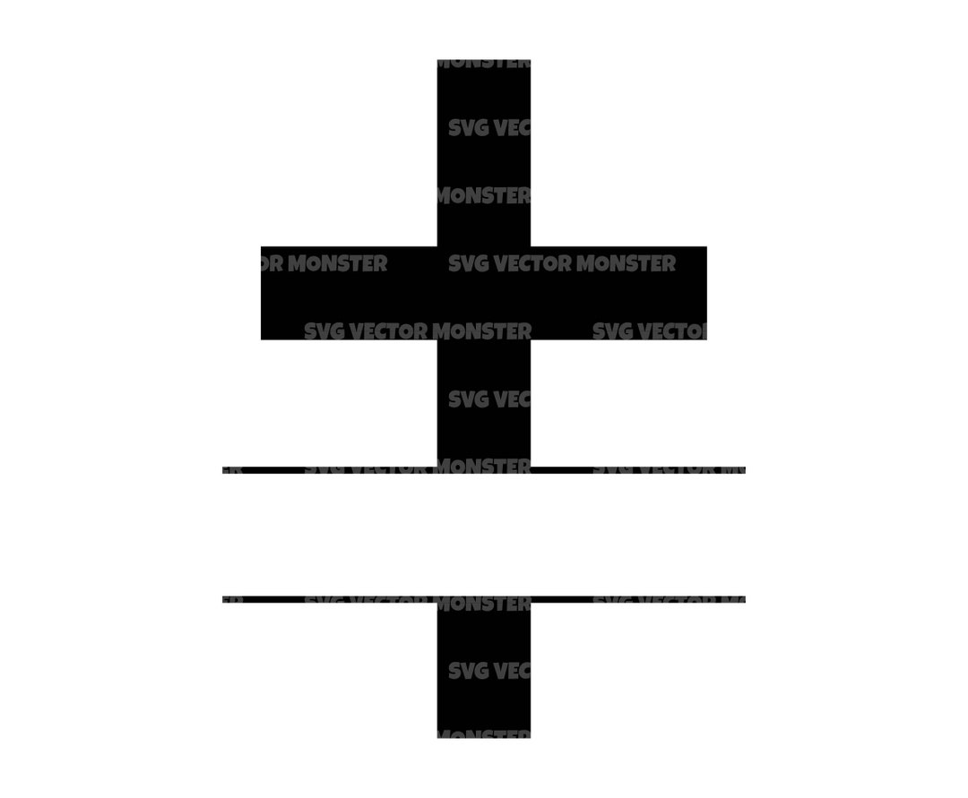 Christian Cross Split Monogram Svg, Jesus Cross Svg, Faith, Catholic ...
