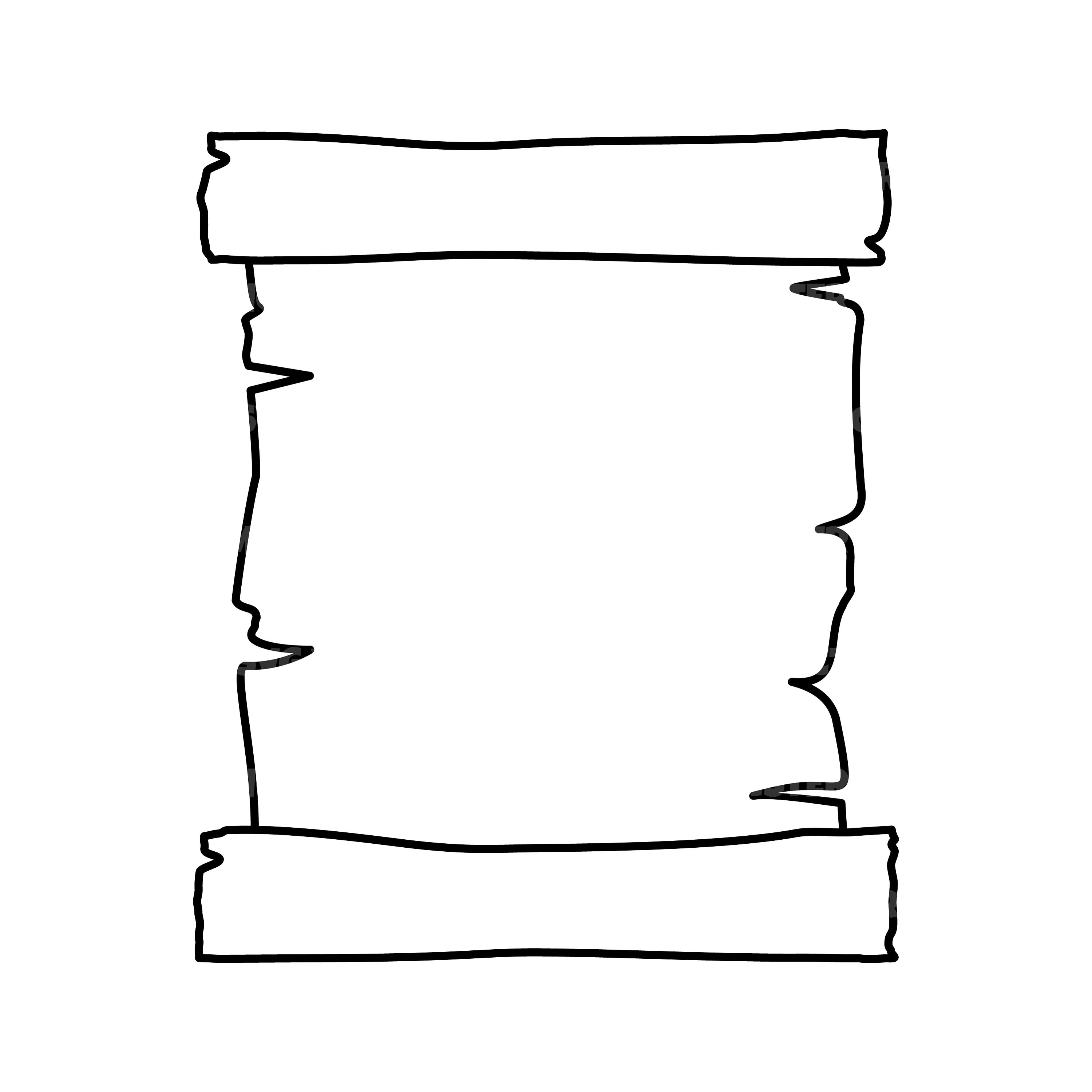 Papier parchemin Svg, rouleau de papyrus. Fichier de coupe vectorielle ...