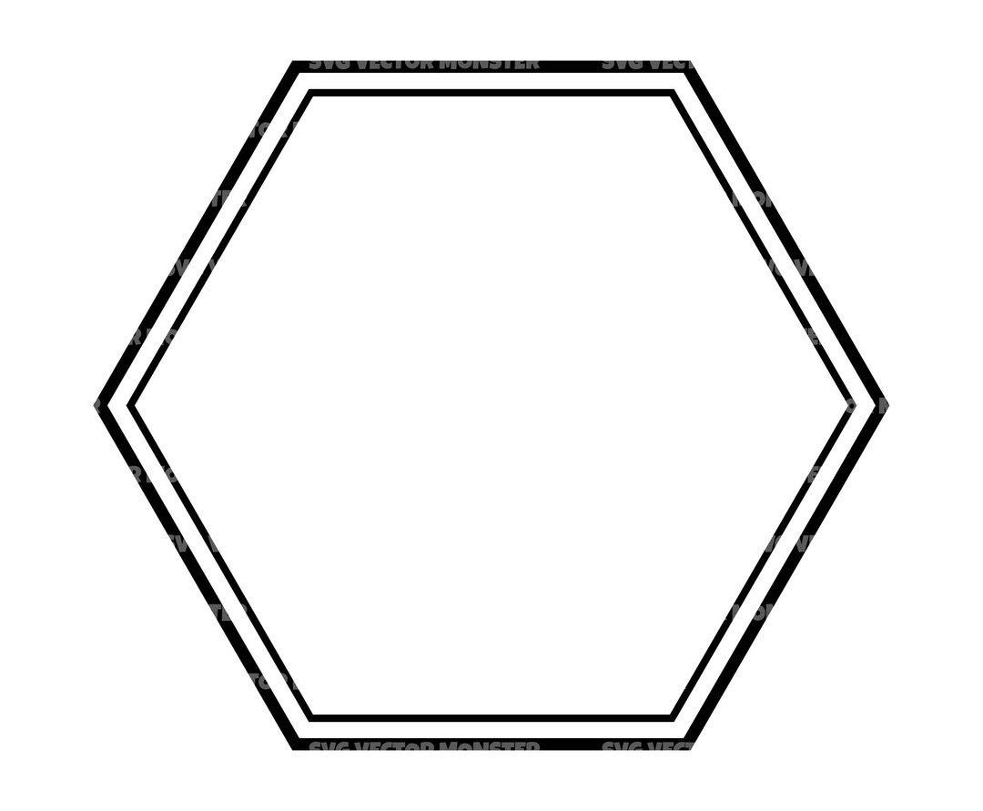 Hexagon Frame Svg, Hexagon Monogram Svg, Hexagon Border, Hexagon Wreath ...