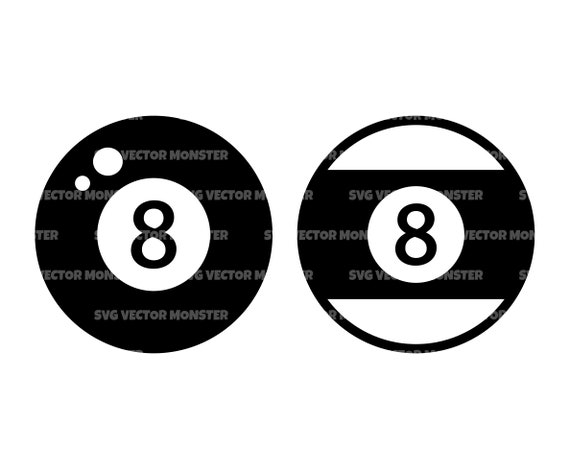 Billiard Blackball Svg Eight Ball 8 Ball Pool Svg Snooker | Etsy