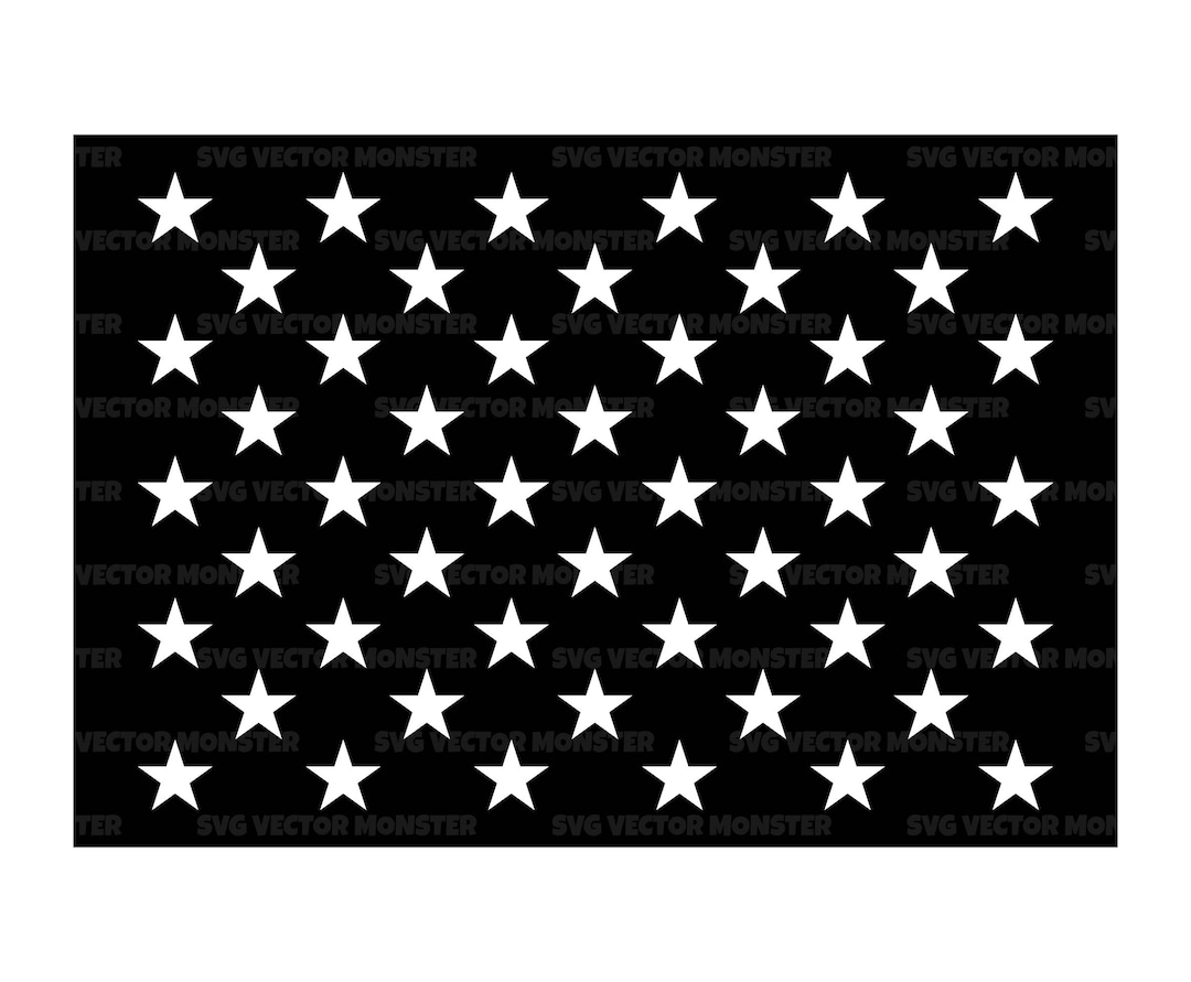 American Flag Stars Svg, Stars of 50 States Svg, USA Flag Svg. Vector ...