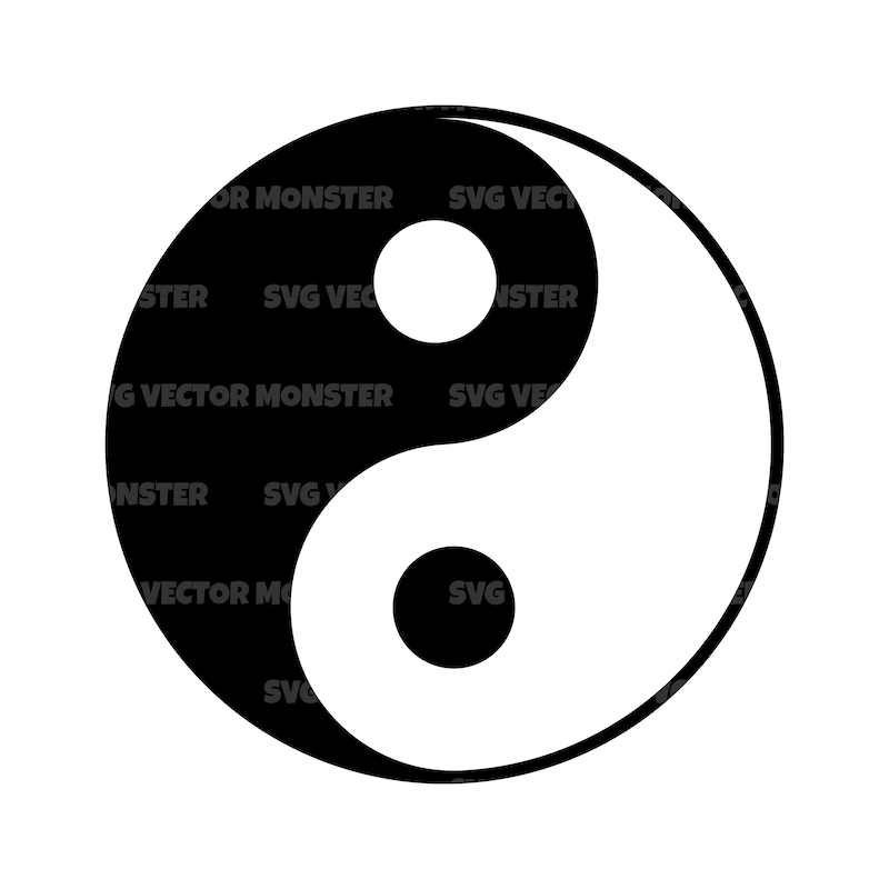 Yin Yang Sticker - Etsy UK