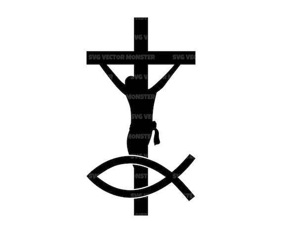 Christian Fish Svg Jesus Christ Svg Crucifix Svg Cross Svg - Etsy Israel