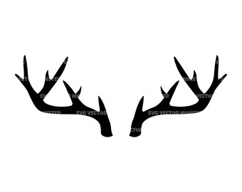 Deer Antlers. Svg Png Eps Dxf Cut Files. - Etsy