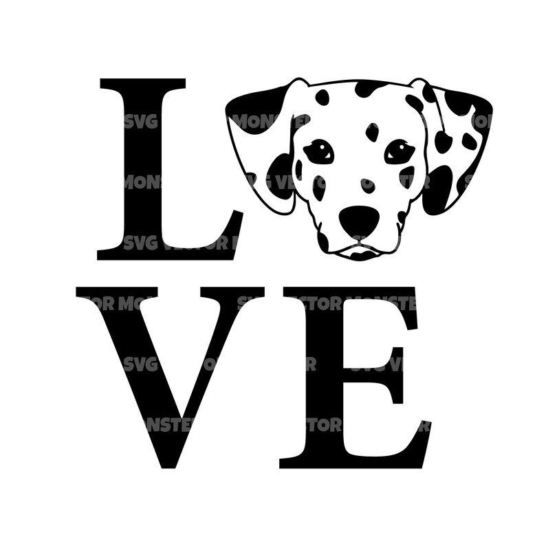 Dalmatian Love Svg Dalmatian Dog Lover Svg Dalmatian Mom. - Etsy