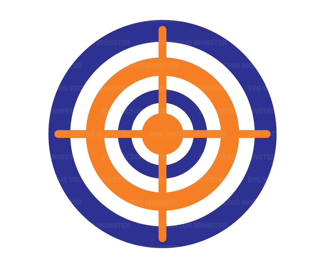 Target Svg, Target Png, Bullseye Svg, Shooting Target. Vector Cut File ...