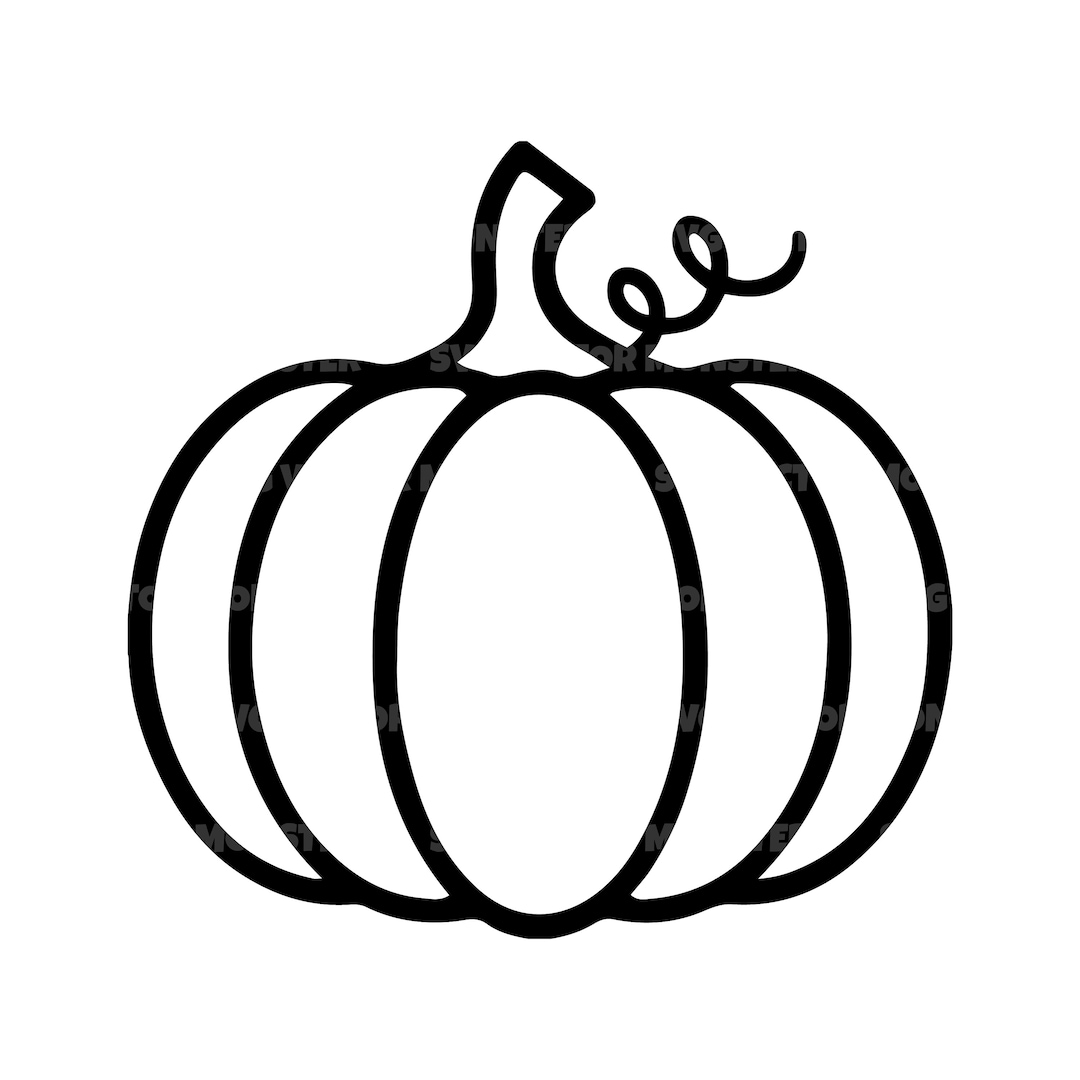 Pumpkin Svg, Halloween Svg, Fall Pumpkin Svg. Vector Cut File for ...