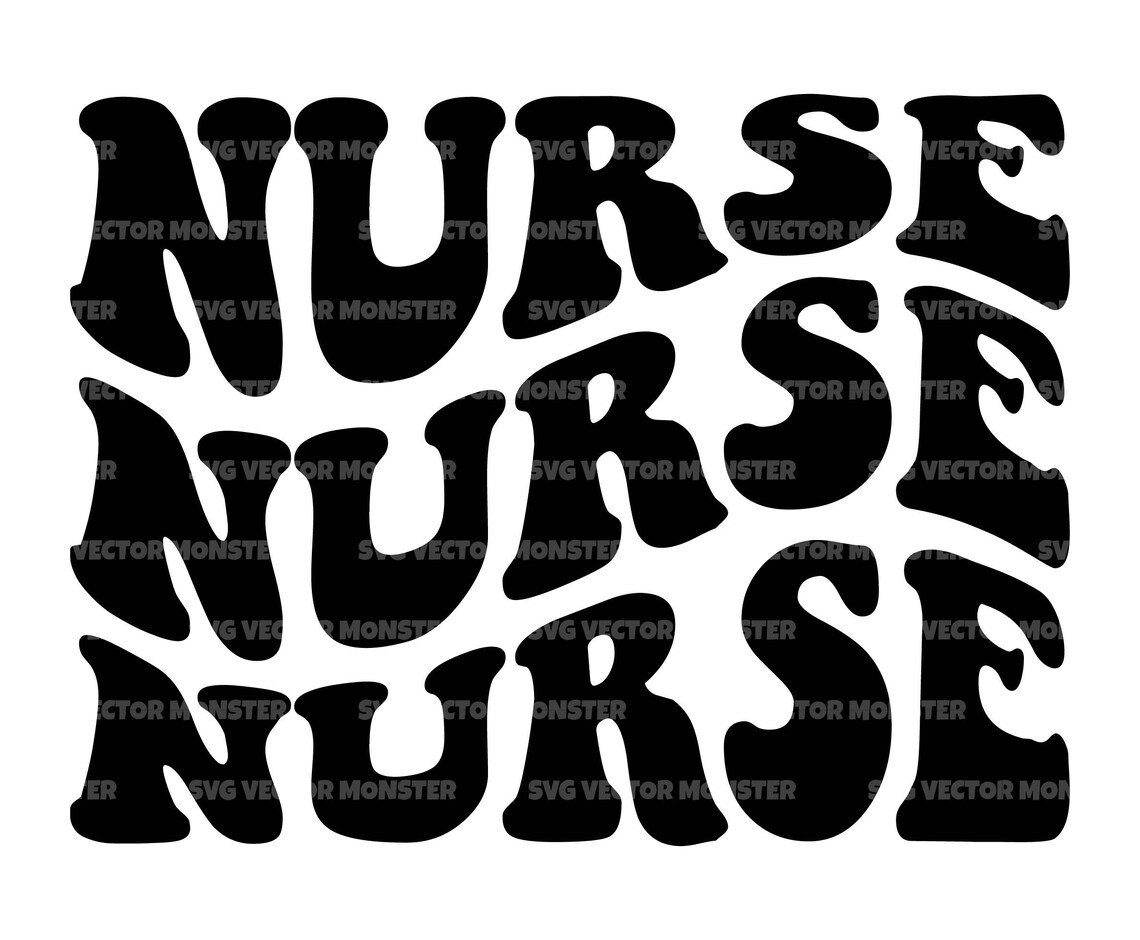 Nurse Svg Nursing Student Svg Nursing School Wavy Stacked - Etsy