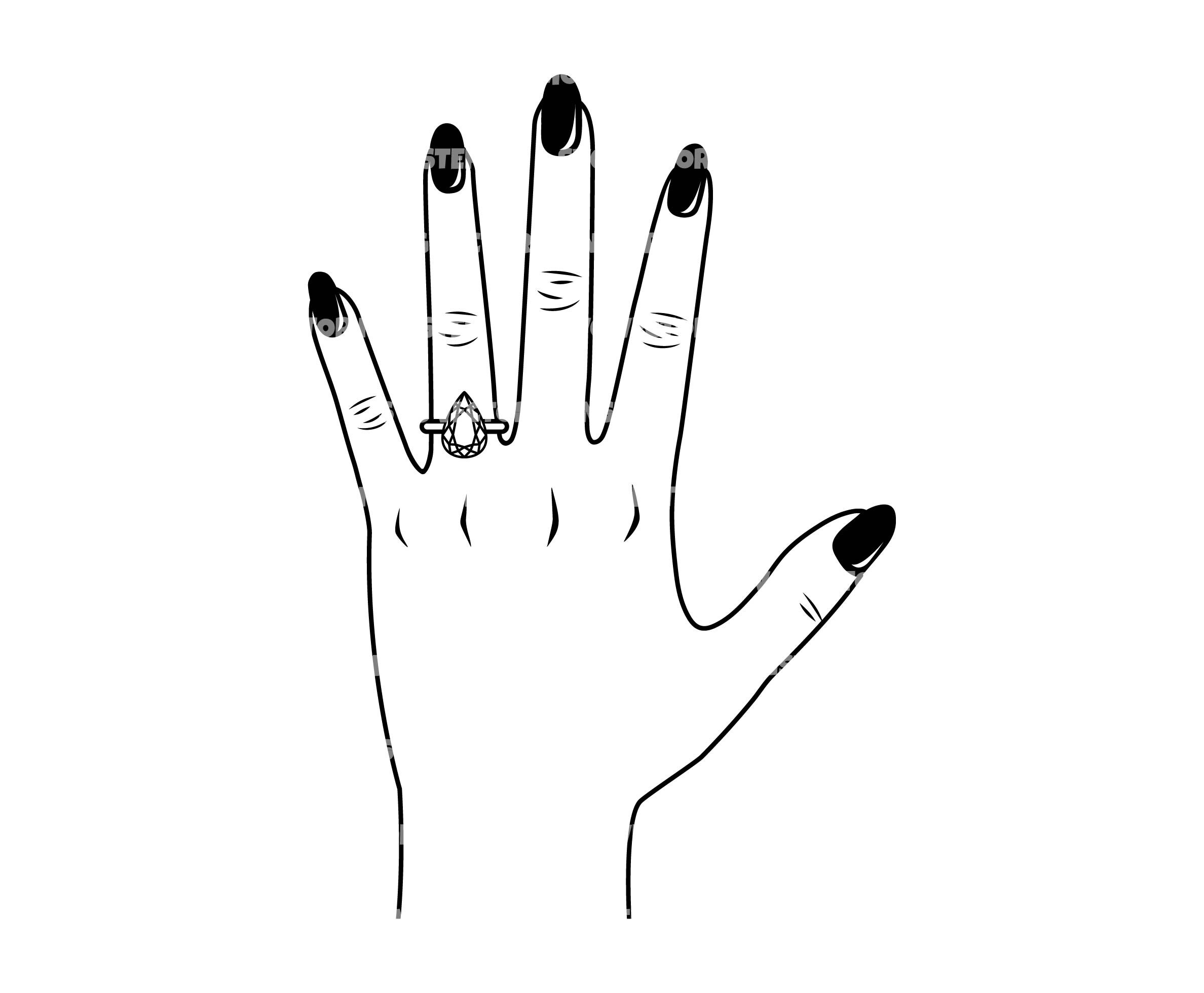 Bride Ring Finger Svg Engagement Svg Wifey Diamond Ring | Etsy