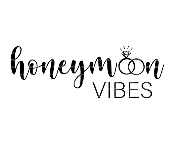 Honeymoon Vibes Svg Just Married Svg New Bride New Groom Etsy