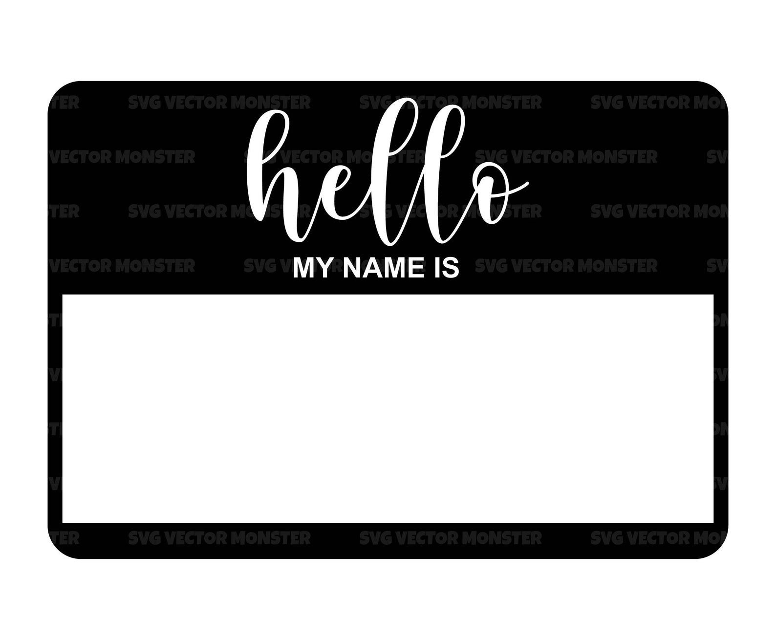 Hello My Name is Svg, Hello My Name is Png, Name Tag Svg, Name Tag Png ...