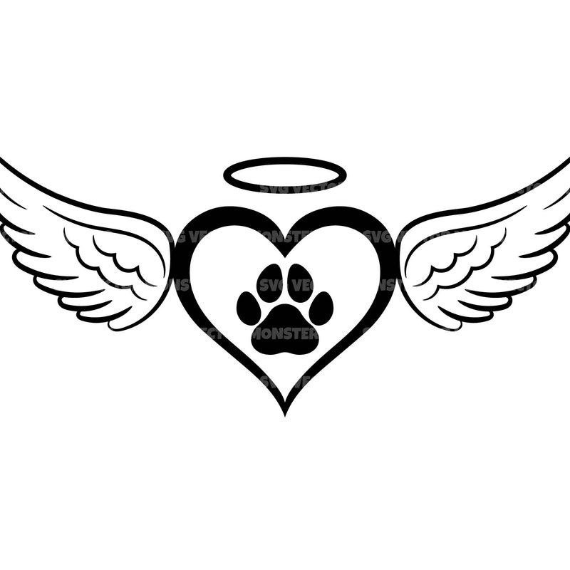 Angel Wings With Halo Vinyl - Etsy