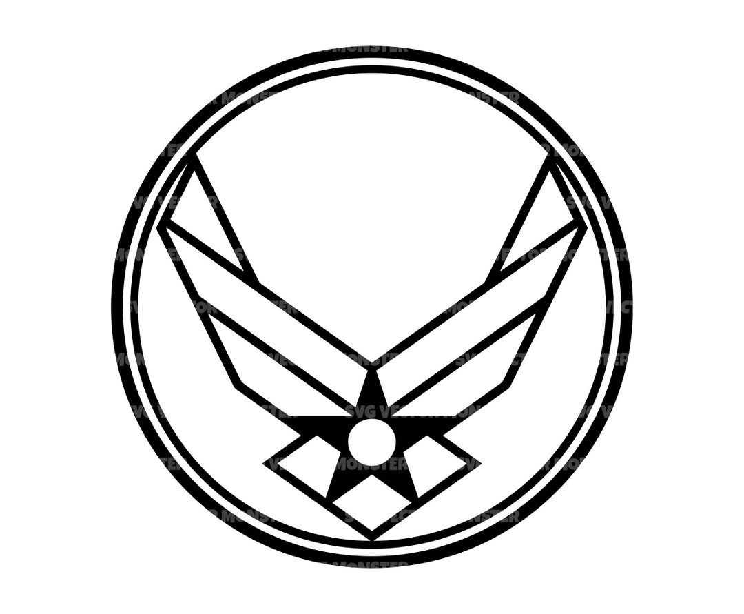 U.S. Air Force Svg, U.S. Air Force Circle Monogram Pvg, Army Svg ...